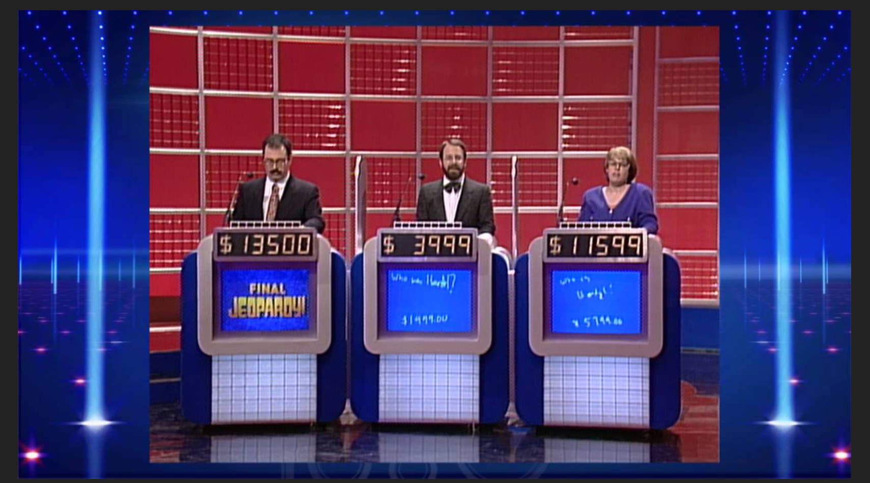 Jeopardy TV Show 1980’s , January 20th, 2020 – Timmy Tae's Thoughts